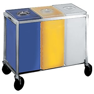 Win-Holt 148PIB Aluminum3-Compartment Ingredient Bin
