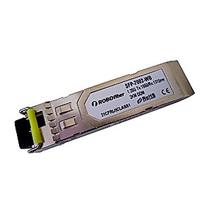 ROBOfiber SFP (miniGBIC) BiDi Optical Module, Single Strand B Type 2Km, Gigabit 1.25G Rate, 1550/1310nm, LC Connector, Cisco Compatible, DDM Features Included