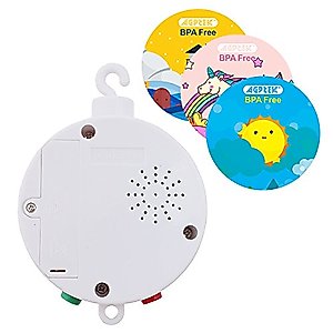 Baby Musical Mobile, AGPtek Battery-Operated Baby Bedding Rotary Music Box Plays Twelve Tunes