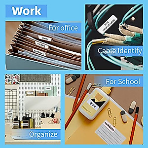 Phomemo D30 Label Printer, Bluetooth Wireless Mini Pocket Smartphone Label Maker Machine with Tape, Direct Thermal Printer Rechargeable Labeler Compatible with iPhone/Android, for Home Office Labeler