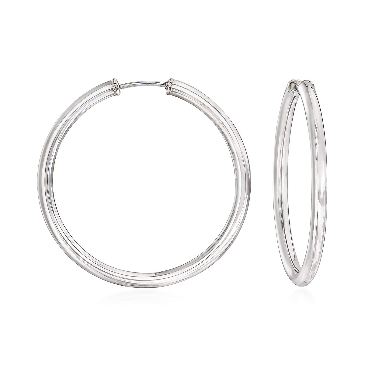 Ross-Simons Sterling Silver Medium Endless Hoop Earrings