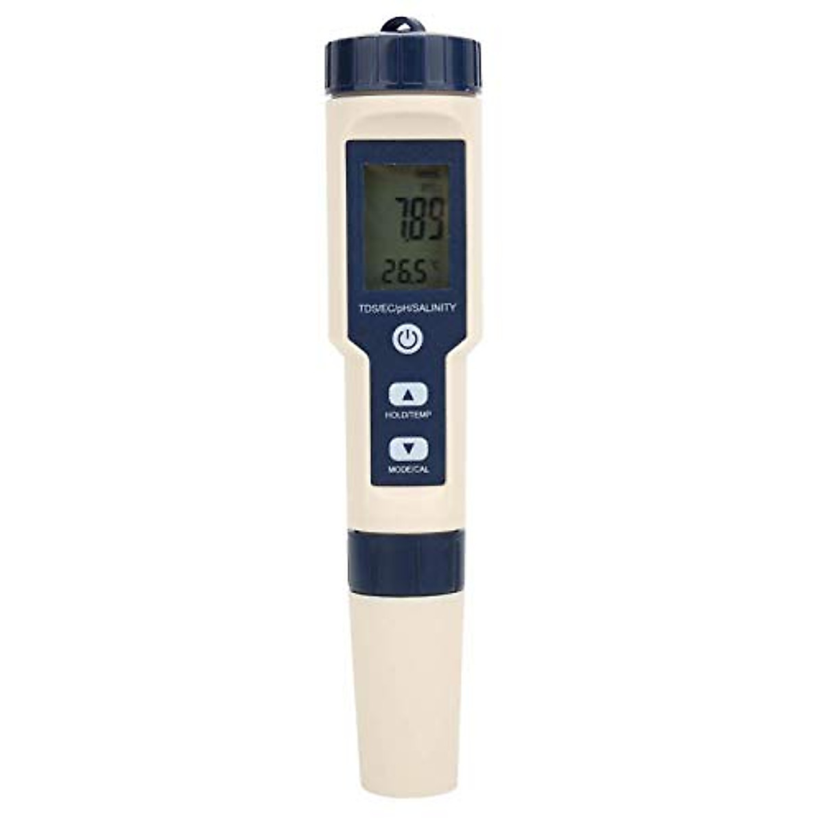 5 in 1 Portable Digital Water Quality Tester Hydroponics Detector Multifunctional PH/Salinity/Temp/TDS/EC Meter