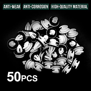 TOPCNOEM 50Pcs Door Trim Panel Retainer Clips M3-with Seal Ring Replacement for BMW #51411973500 Series 3, 5 & 7 E46 E36 E34 E38 E39