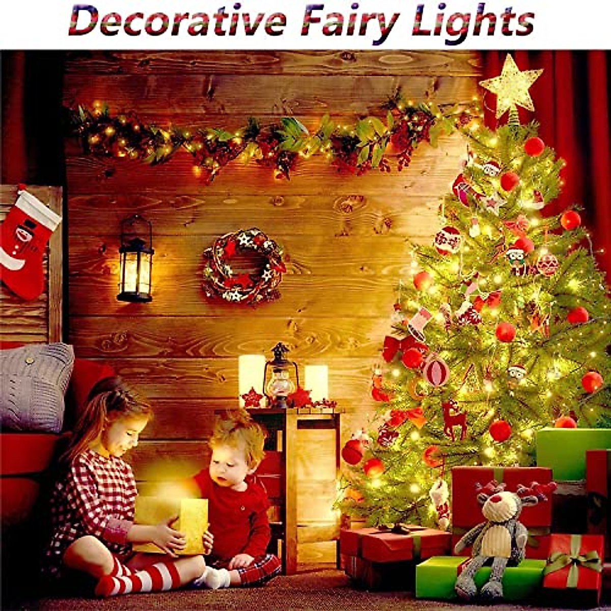 Outlet！ZAECANY LED String Lights 99ft 300 LEDs Fairy String Lights with Switch/Timer, Indoor/Outdoor Copper String Lights with Remote, for Birthday, Wedding, Christmas Decor,Plug in/8 Modes Warm White