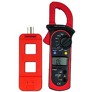Tekpower UT202A (Uni-Trend) Auto-ranging AC 600 Amp Clamp Meter with Tekpower Line Splitter M920