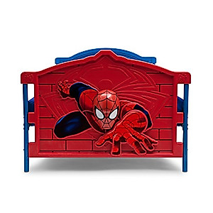 Marvel Spider-Man Plastic 3D-Footboard Twin Bed by Delta Children