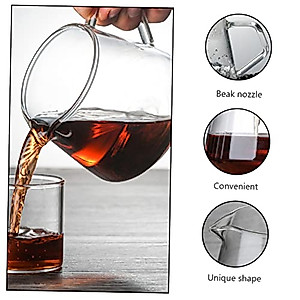 CRAFTHROU 1pc Coffee Pot Manual Espresso Maker Espresso Machines Coffee Frothing Pitcher Expresso Coffee Cup Espresso Frothing Cup Stovetop Tea Kettle Clear Water Bottles Teapot Beaker Glass