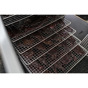 MEAT! 10 Tray Dehydrator with 10 Dishwasher Safe Trays, LED Control Panel, and Removable Drip Tray for Dehydrating Fruits, Vegetables, and Meat