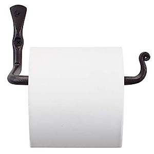RTZEN Wrought Iron Bathroom Accessories Set, Decorative Hand Towel Bar and Toilet Paper Holder