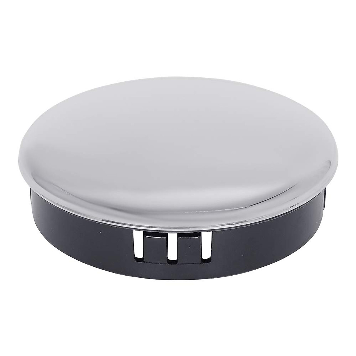 White Water 7406-SPC Boat Destroyer Steering Wheel Stainless Snap in Center Cap, Stainless