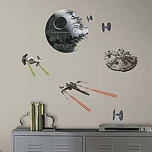 RoomMates Star Wars Classic May The Force Peel and Stick Wall Decals by RoomMates, RMK3011SCS, 35" x 9"