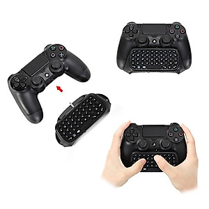 Bindpo Controller Keyboard, Mini Bluetooth Gaming Keyboard Gamepad Chatpad Message Keyboard for Playstation 4,Slim Controller/Phone and Tablet