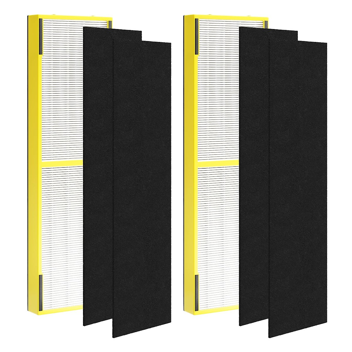 Fil-fresh Upgrade FLT4825 Air Purifier Filter B Replacement, Compatible with AC4825E, AC4850PT, AC4900, AC4300 Air Purifier, 2 True HEPA Filters & 4 Activated Carbon Filters