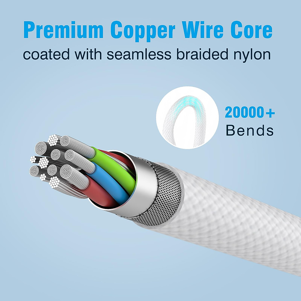 Charger for MacBook Pro 14 16 inch 2024 2023 2022 2021 M4 M3 M2 M1, M2 M3 MacBook Air 13 15 inch, 96W / 70W USB C Power Adapter, 6.6FT USB C to 3 Braided Cable LED, Powerful Connect, Original Quality