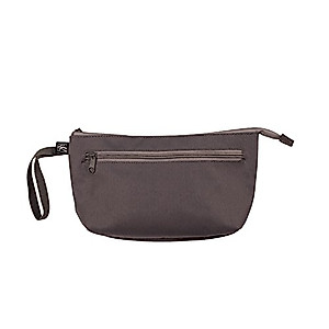 J.L. Childress Diaper Bag Organizer - Set of 5 Pouches - Organizing Pouches for Diaper Bag, Purse, Backpack - Clutch with Wrist Strap, Wet Bag, Food Pouch and More - Grey/Chevron