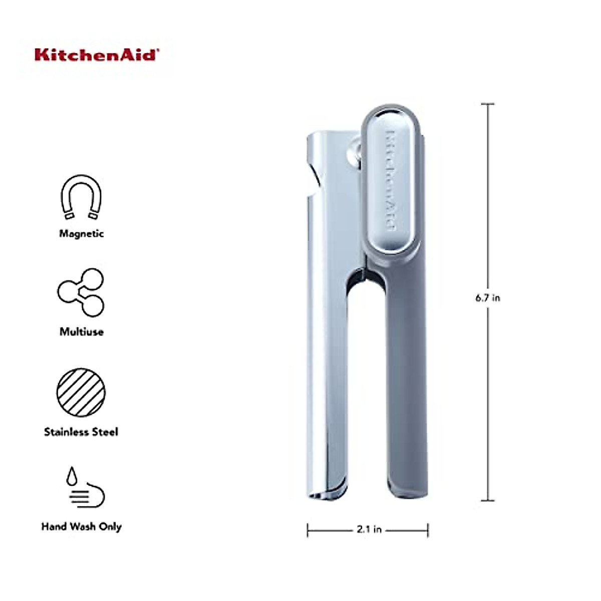 KitchenAid No Mess Multi Function Can Opener, One size, Gray