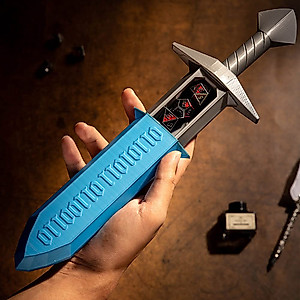 Custom Designed Dice Dagger Dice Sword Holder for Dice Storage Personalized Role Playing Dice Keeper | DND RPG D&D Dungeons and Dragons GiftQ