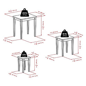 Winsome Wood Regalia Accent Table, Walnut, 14.9"D x 20"W x 21.6"H
