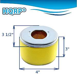 HQRP 2-pack Cleaner Filter Combo compatible with Lesco 014945 / Stens 100-818 / Oregon 30-406 / Honda 17210-ZE2-505 / J.Thomas AF-692 Replacement