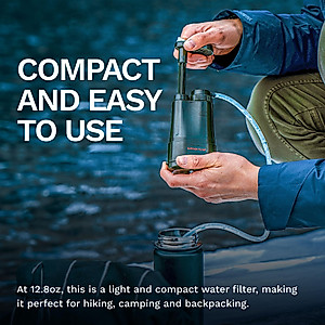 Survivor Filter PRO - Hand Pump Camping Water Filtration System Survival - Water Purifier Survival