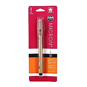 Sakura Pigma 30081 Micron Blister Card Ink Pen Set, Black, 005 1CT