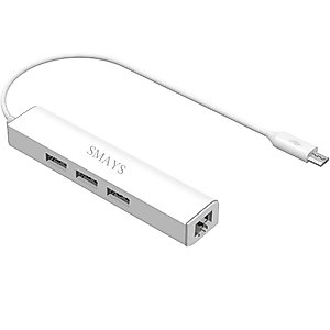 OTG Cable to Ethernet Adapter for Fire TV Cube, Fire TV Stick Lite 2020, Echo Show (2nd Gen), Micro USB HUB with Power