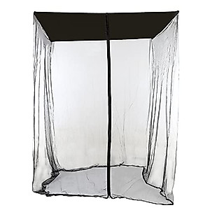 Lixada Outdoor Swing Chair Mesh Net Ultra Large Mosquito Net Zipper Closure Netting Curtain Water Resistant Patio Seater Mesh Canopy Cover