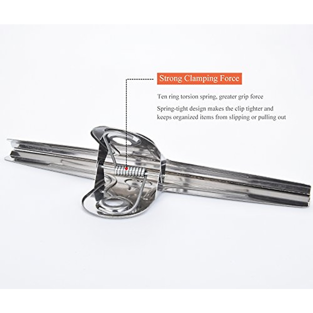 Extra Large Bull Clips Stainless Steel, Coideal 2 Pcs 30cm Jumbo XXL Silver Metal File Binder Clip Clamps Heavy Duty for Home Office School (11 4/5 Inch)