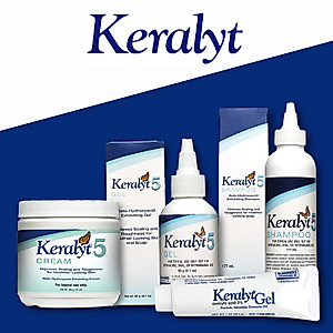 Keralyt 5 Psoriasis Cream - Full Body 5% Salicylic Acid Exfoliating Skin Lotion - Promotes Relief from Itchy, Redness, Dryness, Roughness, and Flakey Skin