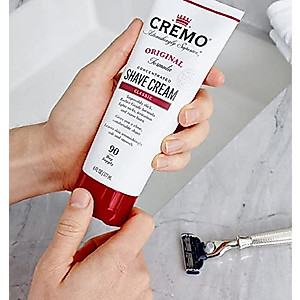 Cremo Barber Grade Original Shave Cream, Astonishingly Superior Ultra-Slick Shaving Cream Fights Nicks, Cuts and Razor Burn, 6 Fl Oz (2 Pack)
