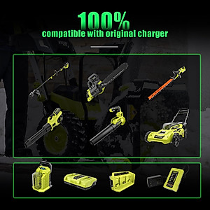 DSANKE 40V 6.0Ah Replacement for Ryobi 40V Lithium ion Battery OP4015 OP4026 OP40201 OP40261 OP4030 OP40301 OP4040 OP40401 OP4050 OP4050A OP40501 OP40601