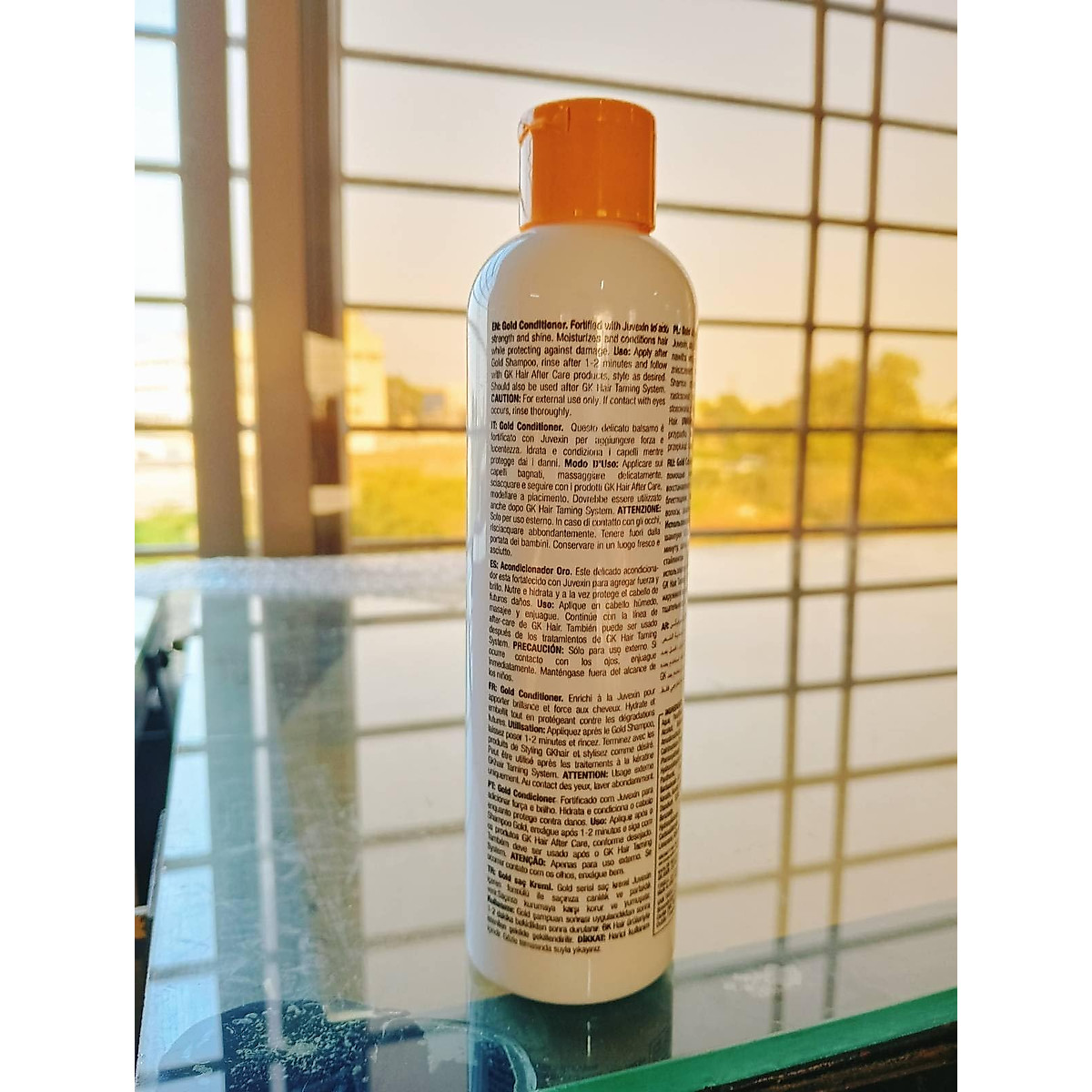 GK HAIR Global Keratin Gold Conditioner (8.5 Fl Oz/250ml) Hair Moisturizing Shine and Protection With Argan Oil, Shea Butter, Natural Oils All Hair Types