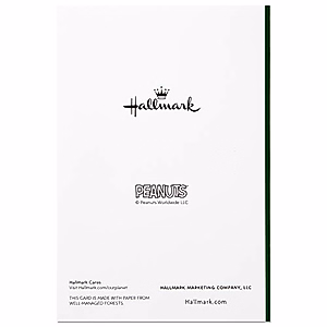Hallmark Peanuts Christmas Cards Assortment, Snoopy and Woodstock (6 Cards with Envelopes, 2 Designs)