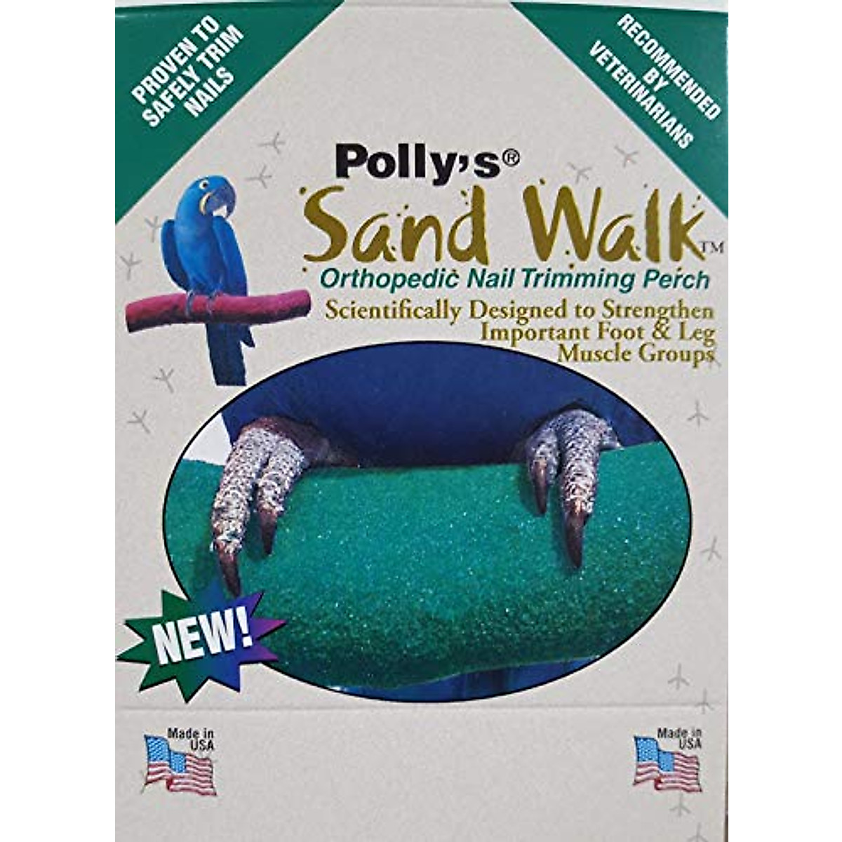 Polly's Sand Walk Orthopedic Bird Perch, Medium