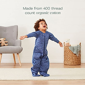ergoPouch 2.5 TOG Baby Sleep Sack – 100% Organic Cotton Baby Sleep Suit Bag for Cozy Baby’s Night – Temperature Control Baby Blanket (Night Sky, 2-4 Years)