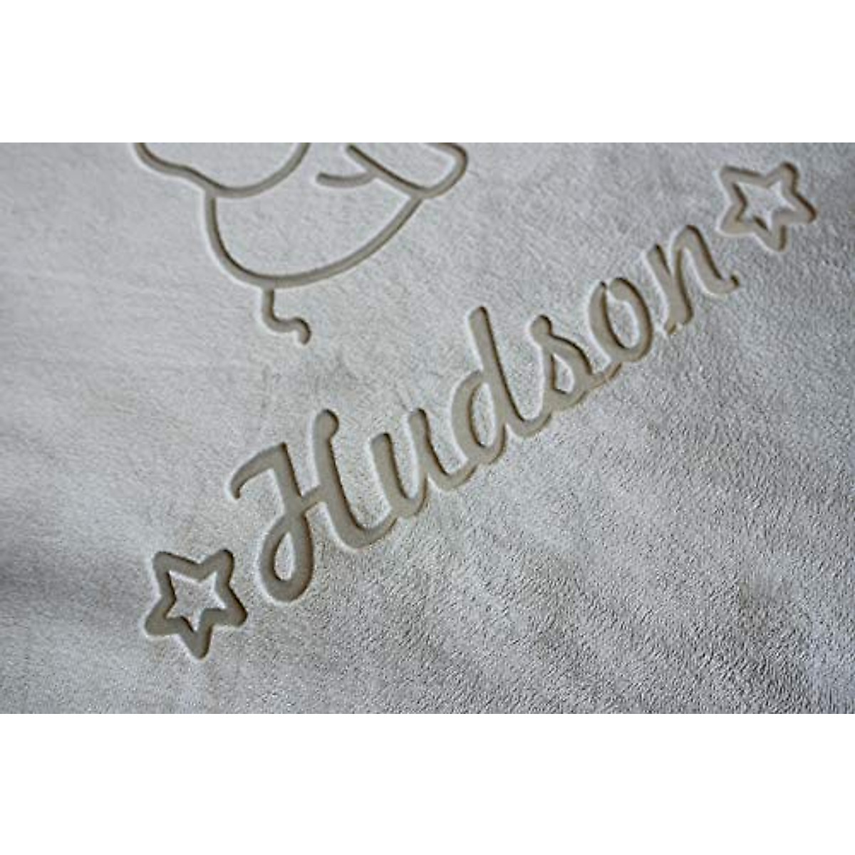 AW BRIDAL Personalized Baby Blanket Gift, Receiving Baby Blankets for Boys Girls, Elephant Baby Stuff Customized Baby Blanket Shower Gifts(36x36inch)