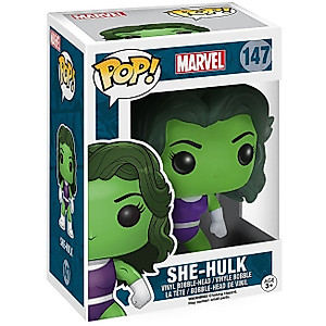 POP Marvel: She-Hulk Funko Vinyl Figure (Bundled with Compatible Box Protector Case), Multicolor, 3.75 inches