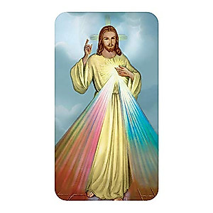 Daily Devotional Wallet, Mini Book of The Divine Mercy, Holy Card and Sacred Medal, 2 X 3 Inches