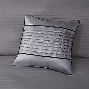 Madison Park Quilted Cal King Coverlet Set in Grey/Taupe Finish MP13-3400