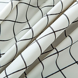 Yofori Tablecloth Wipe Clean Table Cloth Wipeable PVC Waterproof Rectangular Table Cover Plastic Table Protecter for Kitchen Outdoor (54x108 inch, Plaid)