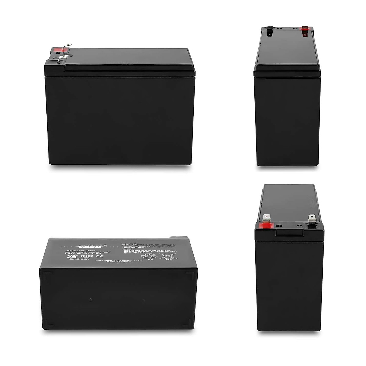 Casil 12V 10Ah Battery Sealed Lead Acid Rechargeable Battery SLA AGM Battery with F2 Terminals