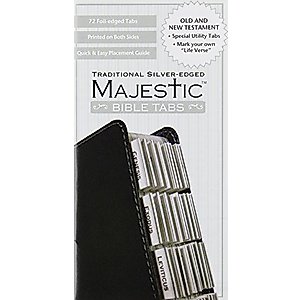 Majestic Traditional Silver-Edged Bible Tabs