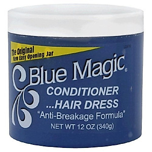 Blue Magic Conditioner Hairdress 12 Ounce Jar (354ml) (3 Pack)