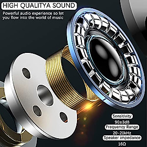 3 Pack Earbuds Headphones with Microphone & Remote, lyfLux in Ear Earphone Stereo Sound Noise Isolating Tangle Free, with Heavy Bass, for Smartphones, Laptops, Fits 3.5mm Interface Device (Black)