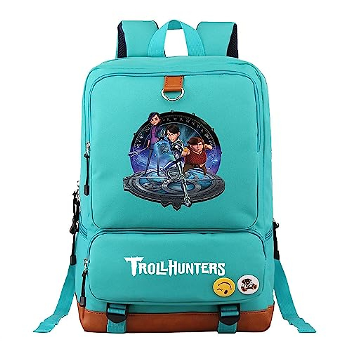 Gengx Unisex Teen Trollhunters Novelty Daypack,Student Lightweight Bookbag Large Waterproof Rucksack for Travel