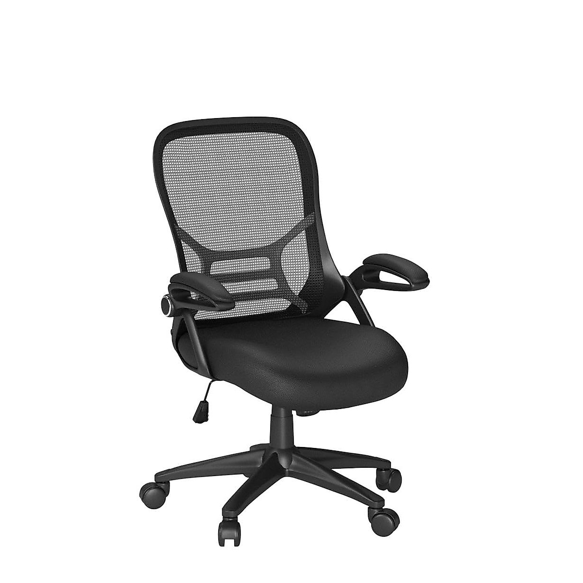 Office Chair Ergonomic Mesh Swivel Computer Task Desk Chair Comfortable, Flip-up Arms, Adjustable Height, Black