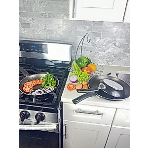 Berkley and Jensen Commercial Grade Non Sticking Frying Pan Set Of 3 (8inch , 10inch , 12inch )