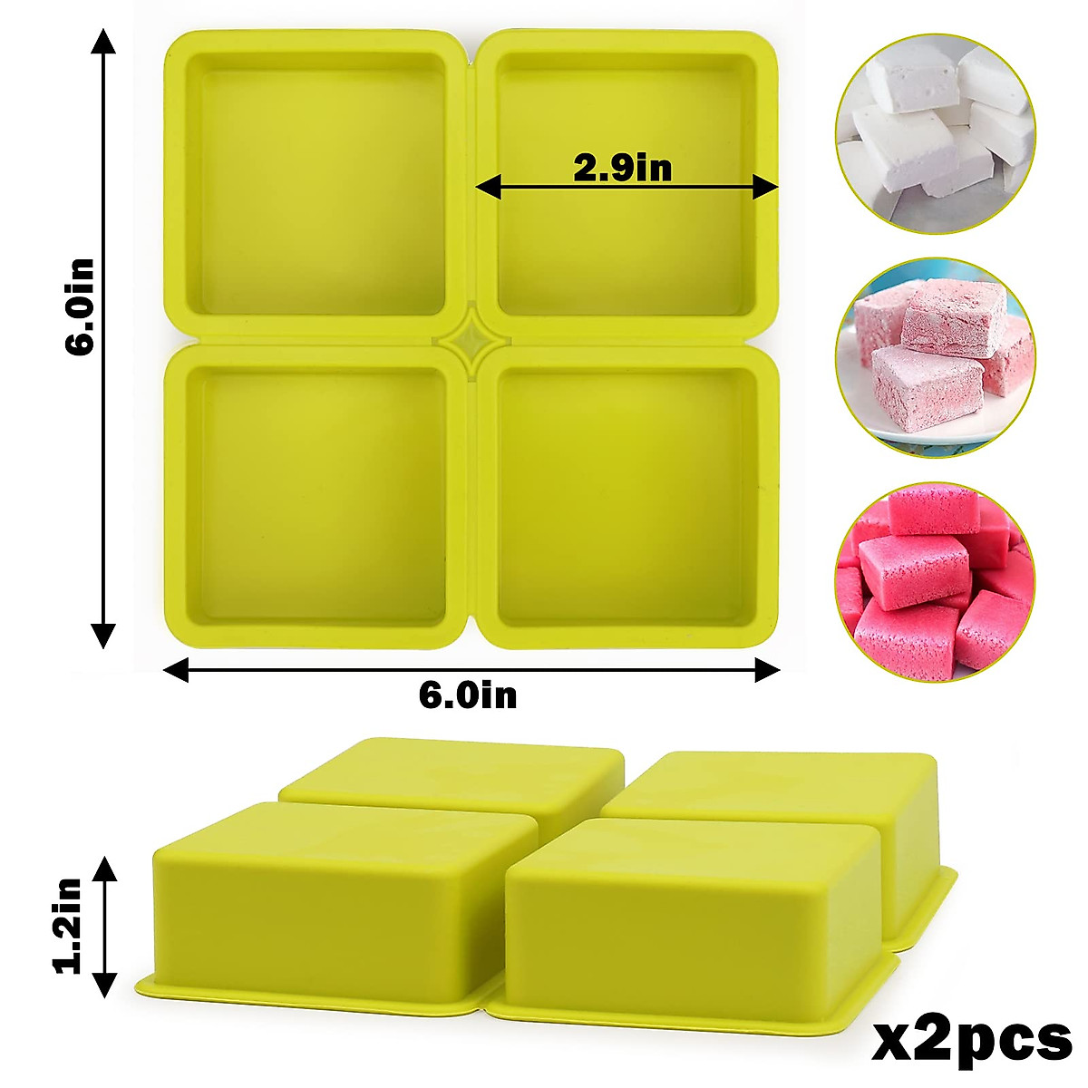Vodolo Freeze Dryer Tray Dividers Silicone - Square Freeze Dryer Accessories for Dairy, Eggs, Ice Cream, Paste Food