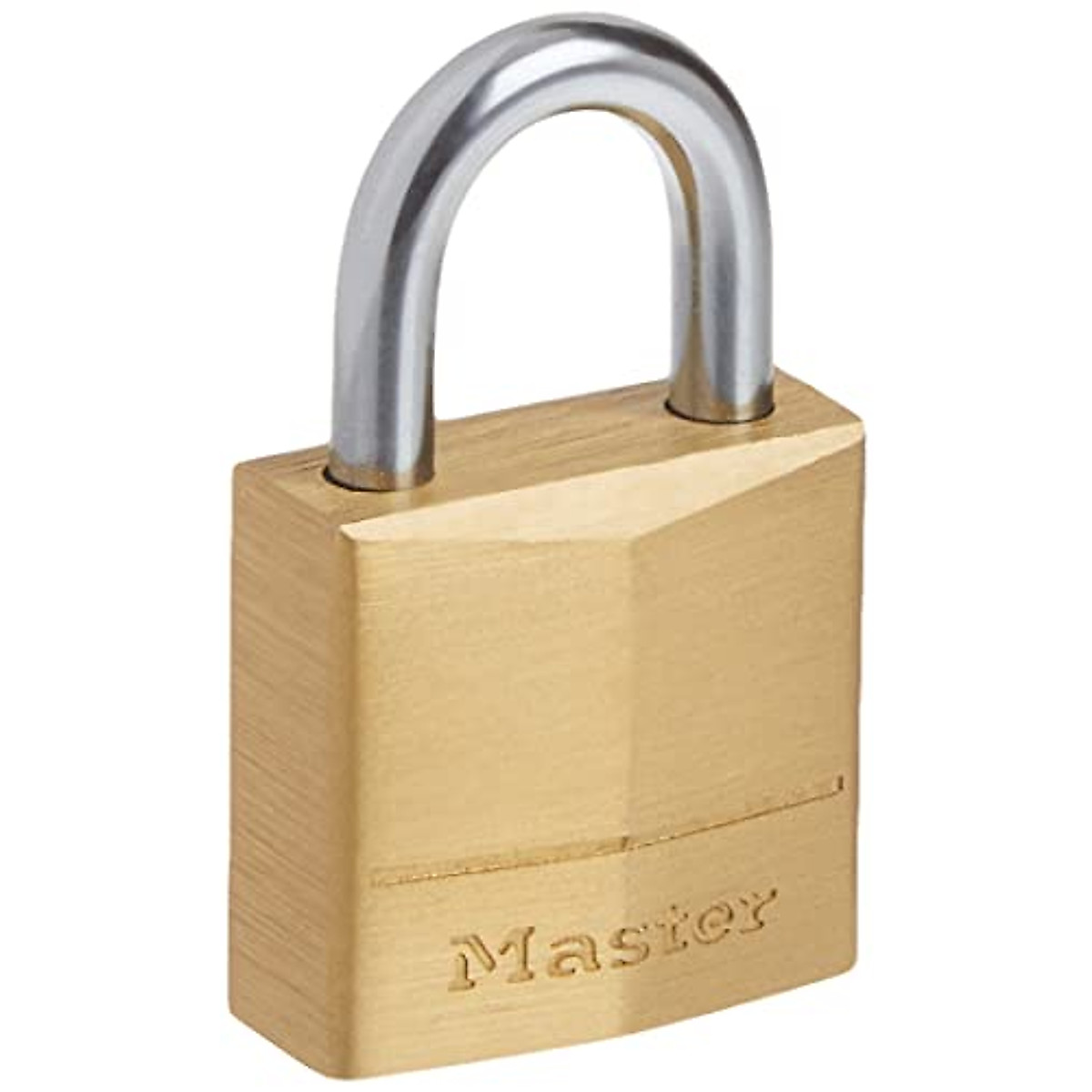 Master Lock Padlock, Solid Brass Lock, 3/4 in. Wide, 120Q (Pack of 4-Keyed Alike)