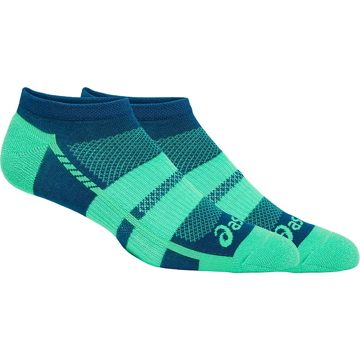 ASICS Unisex SPEED NO SHOW 2P SOCKS Training Accessories, M, DEEP SEA TEAL